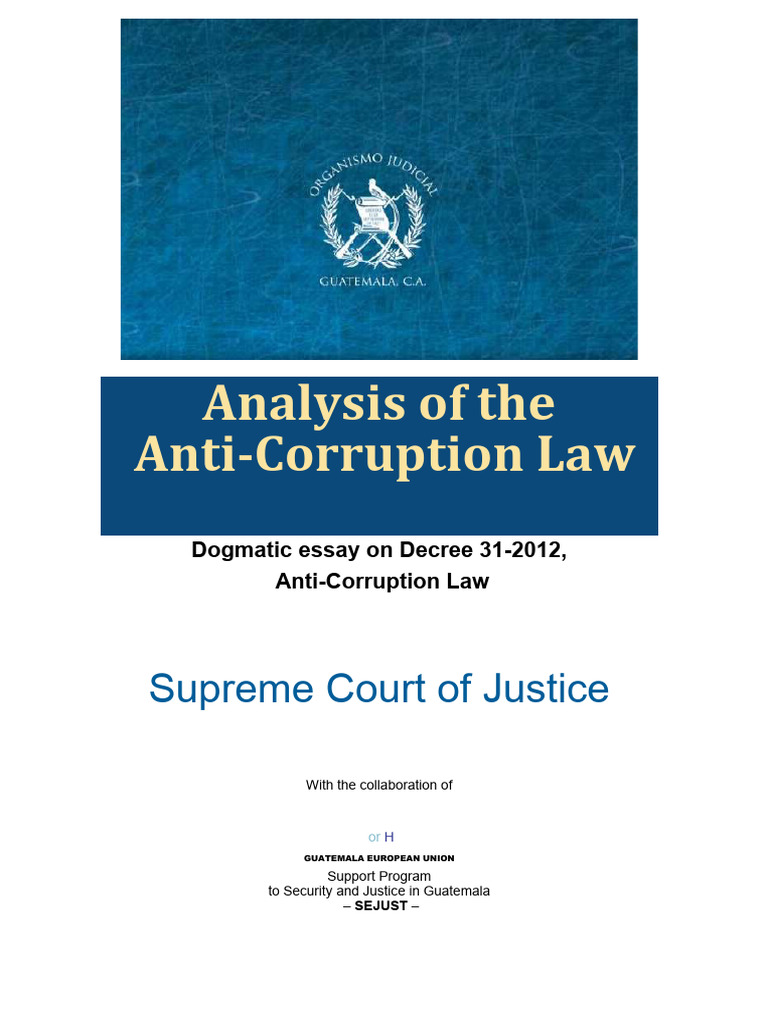 Anti-Corruption Law Analysis - Sejust | PDF | Crime & Violence | Crimes