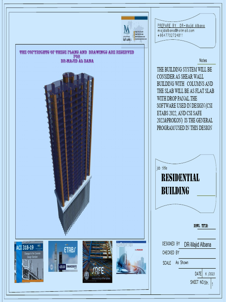 DR Majid Al Bana 24 FLOOR ARCH & STRUTURE-Model | PDF | Concrete | Deep ...