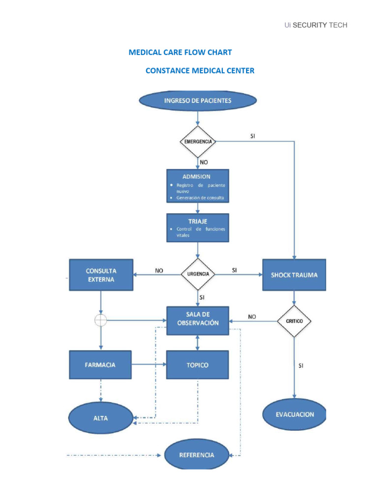 Medical Care Flowchart | PDF | Technology & Engineering