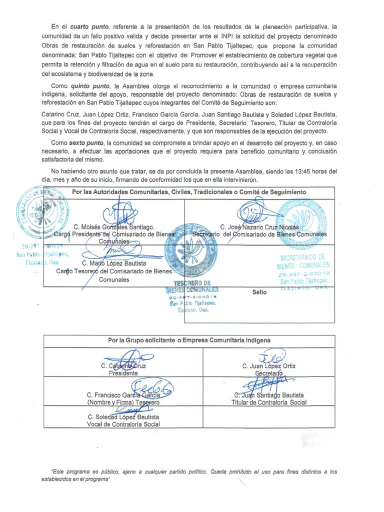 Modelo de Acta | PDF