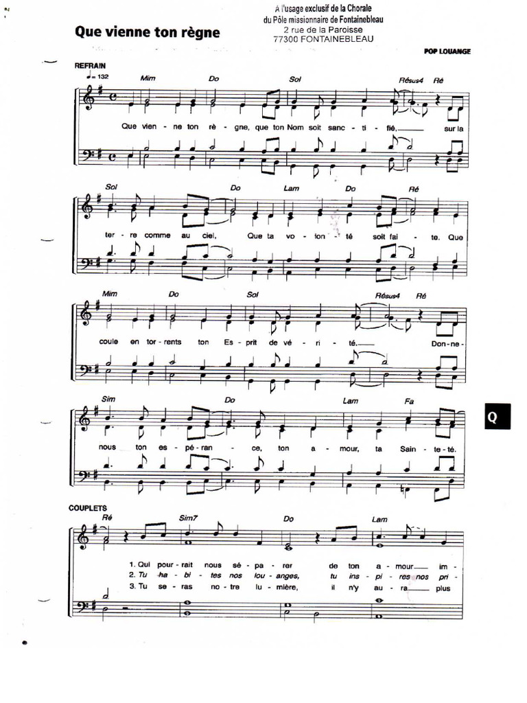 Que Vienne Ton-Regne PLD | PDF