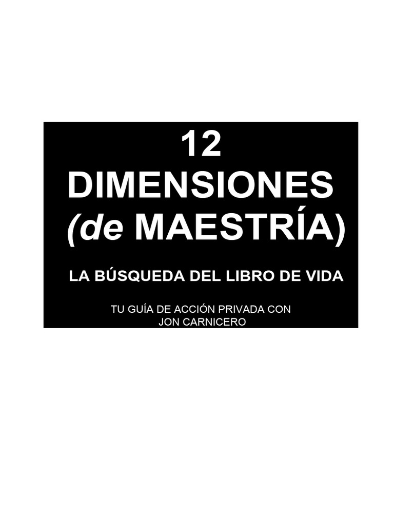 12 Dimensiones de Maestría The Lifebook Quest de Jon Butcher Action ...