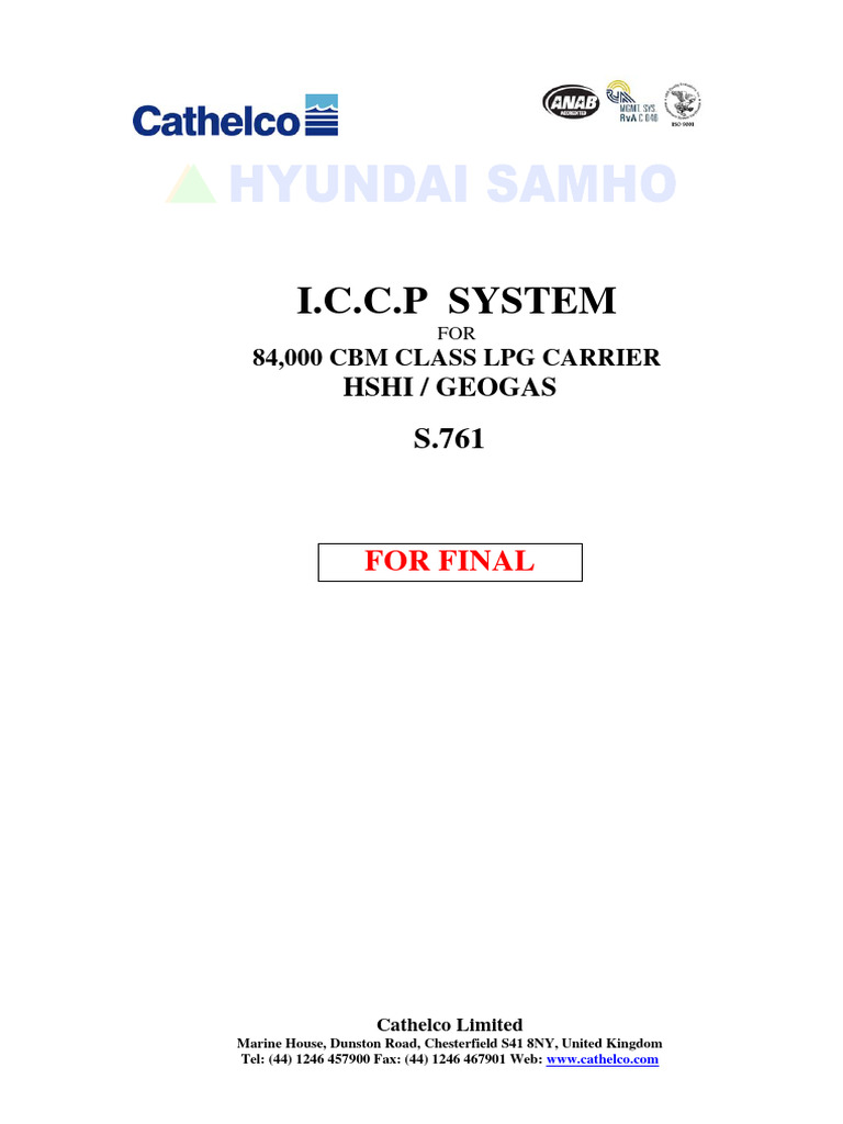 s761 P-03 Iccp Manual | PDF | Corrosion | Anode