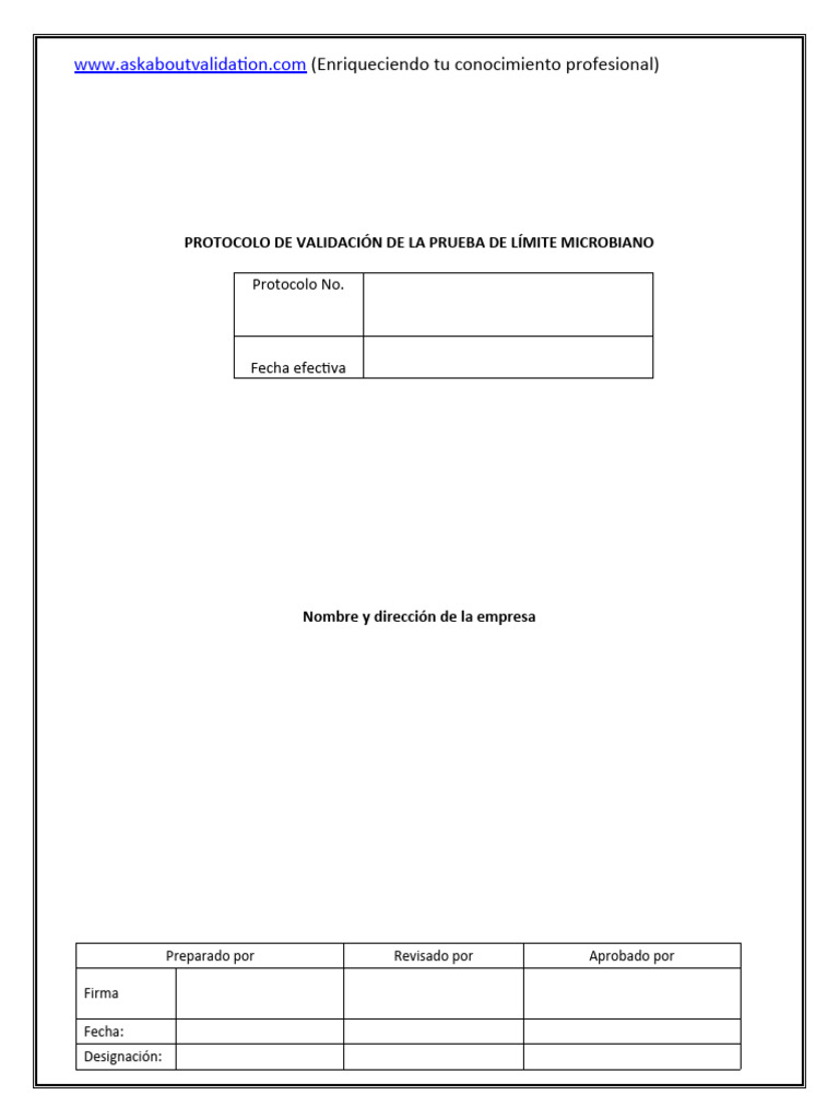 Protocolo de Validación MLT | PDF | Microorganismo | Organismos