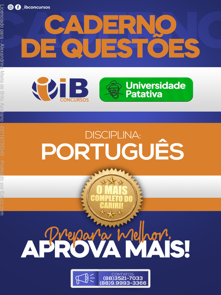 Caderno de Questoes de Portugues Upa | PDF | Albert Einstein | Pronome