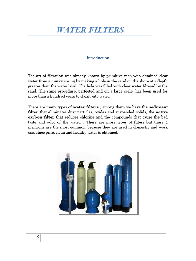 Water Filters | PDF | Osmosis | Water Purification