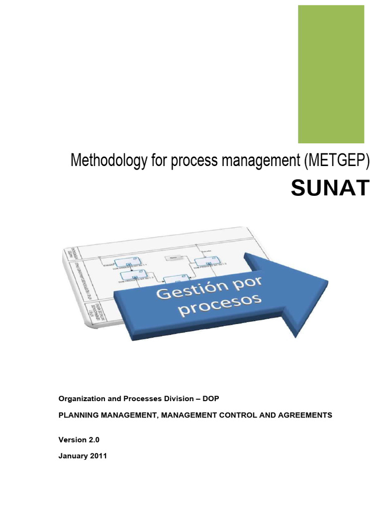 SUNAT Process Map | Download Free PDF | Methodology | Performance Indicator