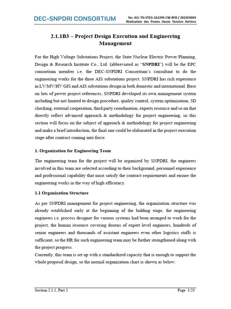 2.1.1B3 Project Design Execution and Engineering Management | PDF ...