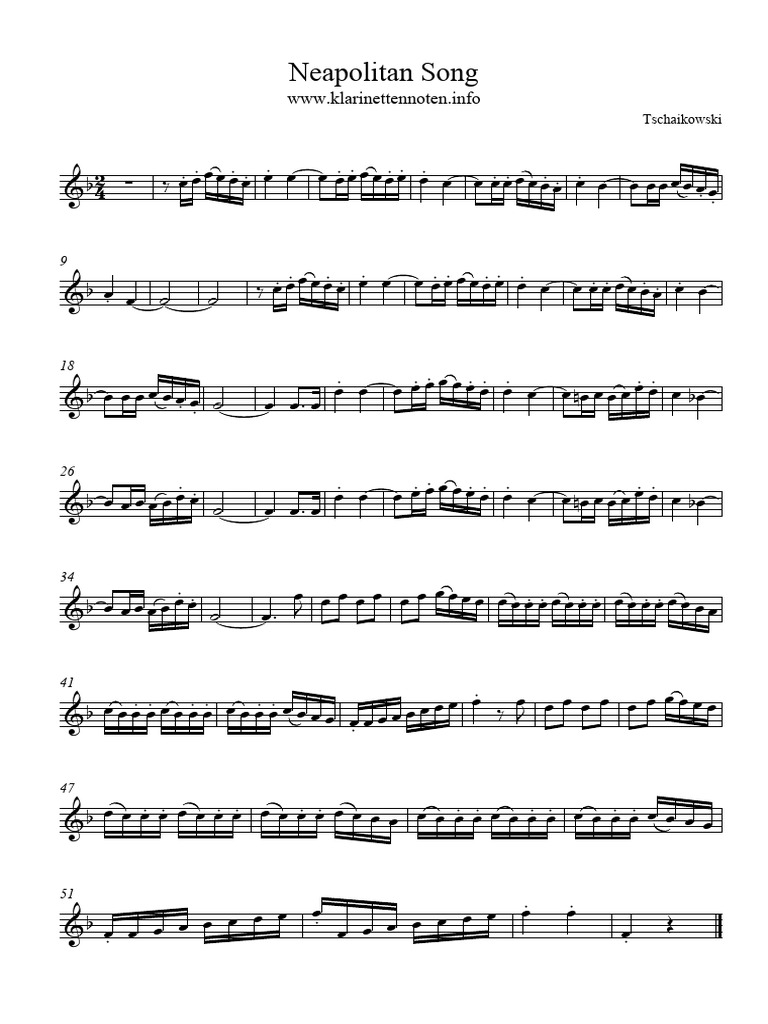 Neapolitan Song | PDF