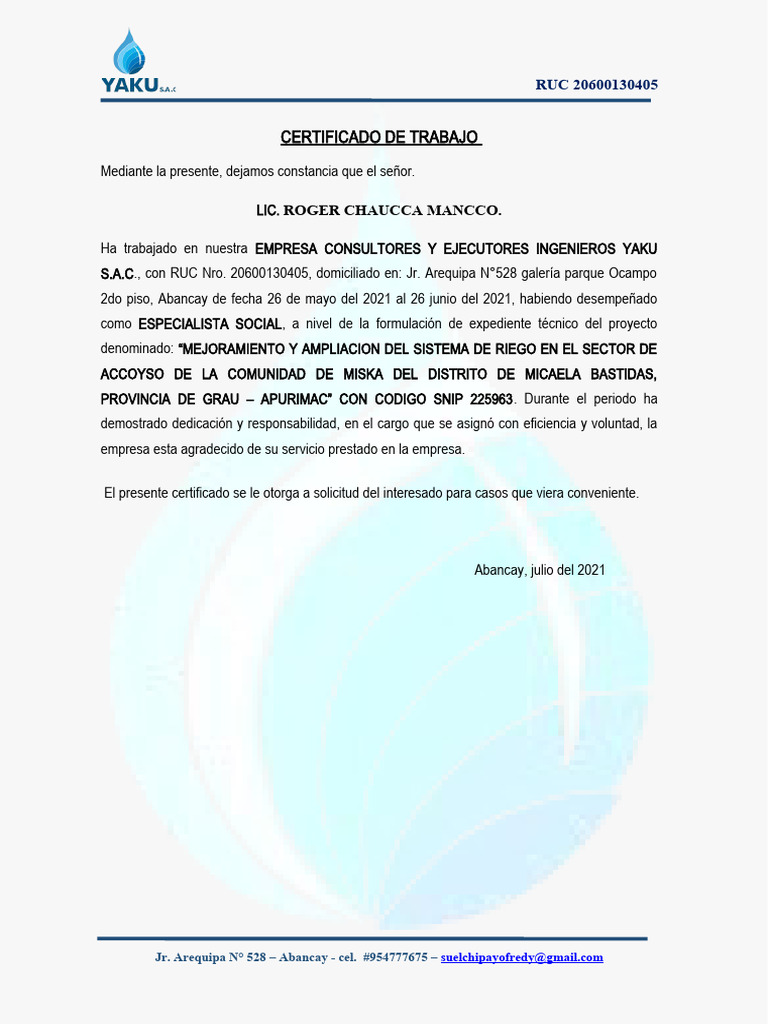 CERTIFICADO (4) .Docx Especialista en Sociales | PDF