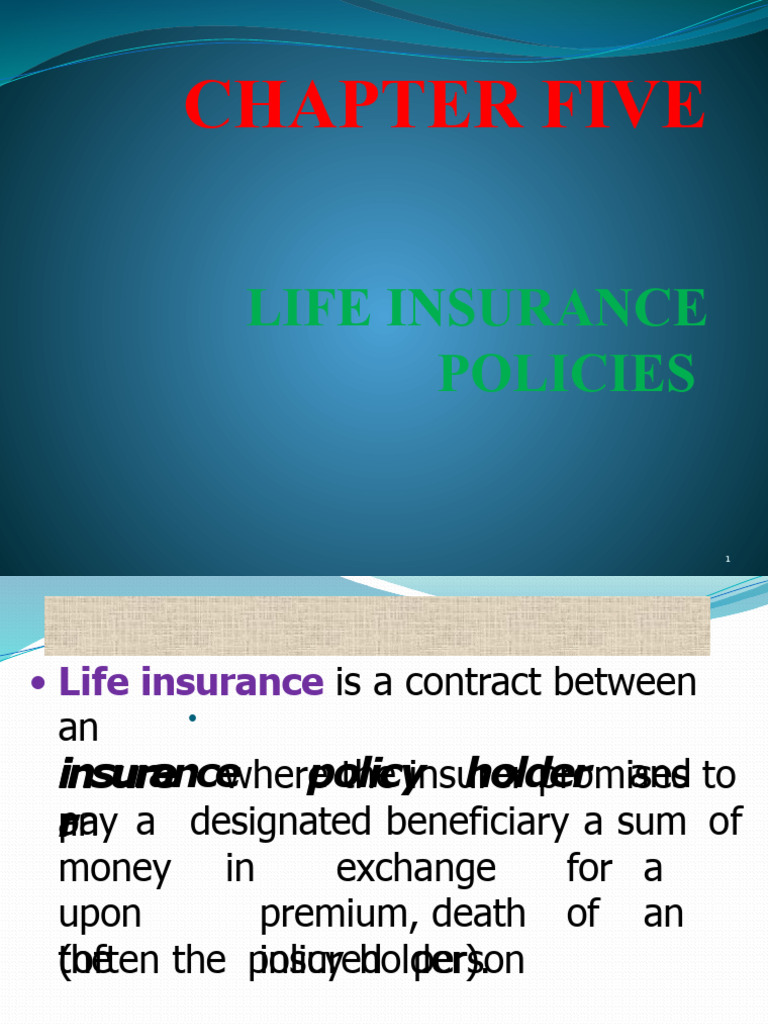Understanding Life Insurance Policies | PDF | Life Insurance | Insurance