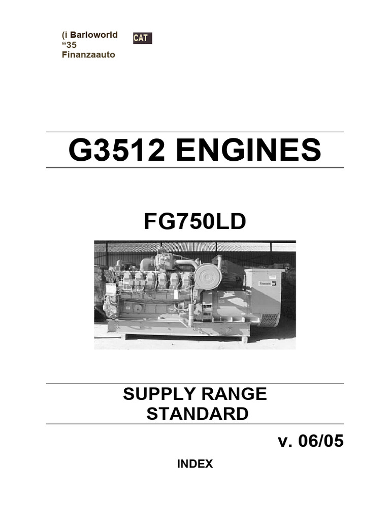 Caterpillar 3512 Engine Technical Data PDF | PDF | Internal Combustion ...