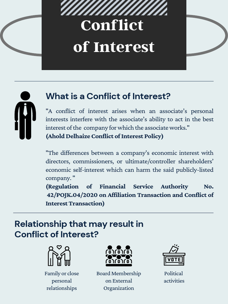 Conflict of Interest Guidelines | PDF | Conflict Of Interest | Customer