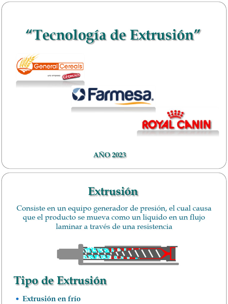 Extrusion | PDF | Extrusión | Panes