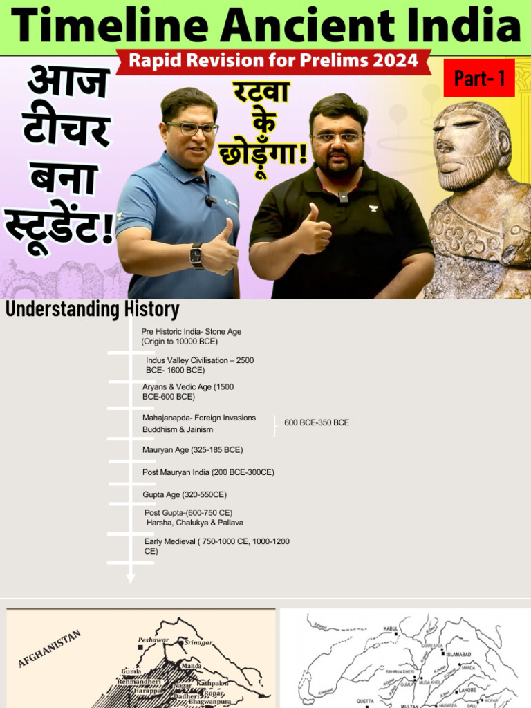 Chronology - Ancient India Timeline | PDF | South Asia | Ancient India