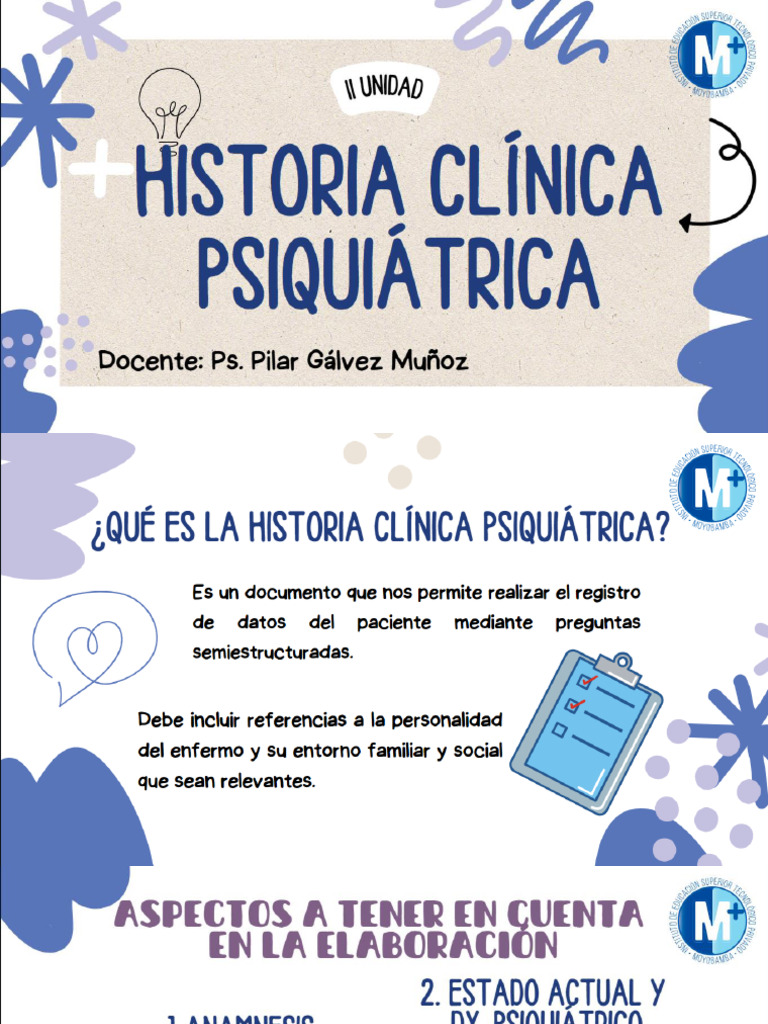 Tema 5 - Historia Clínica Psiquiátrica | PDF
