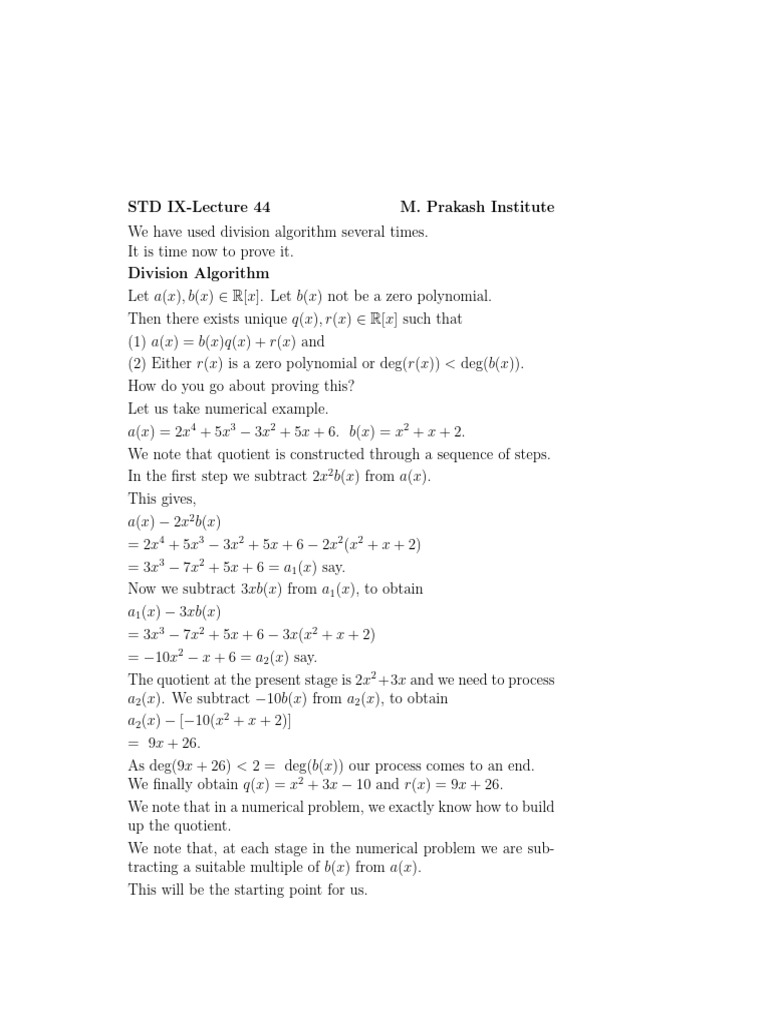 L44 | PDF | Mathematical Analysis | Numerical Analysis