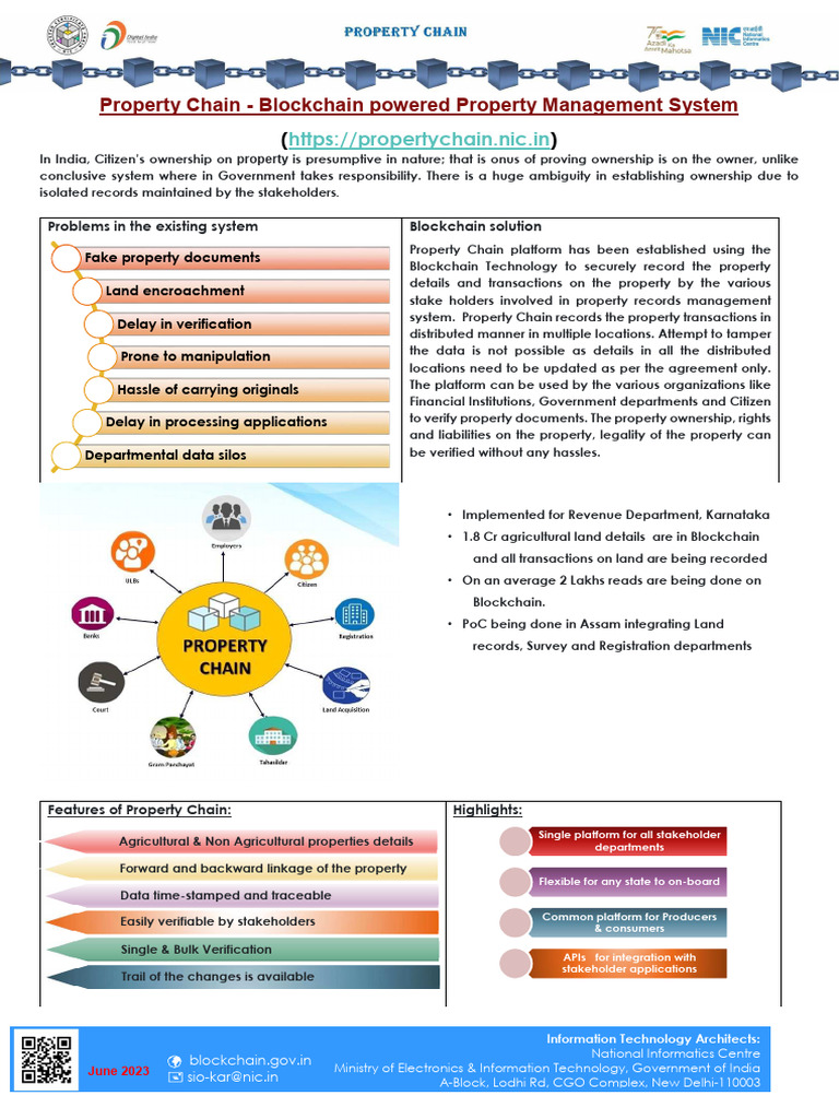 NIC Property Chain - Brochure | PDF | Ownership | Information ...