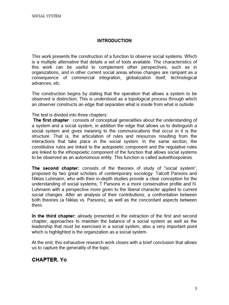 Social System | PDF | System | Id