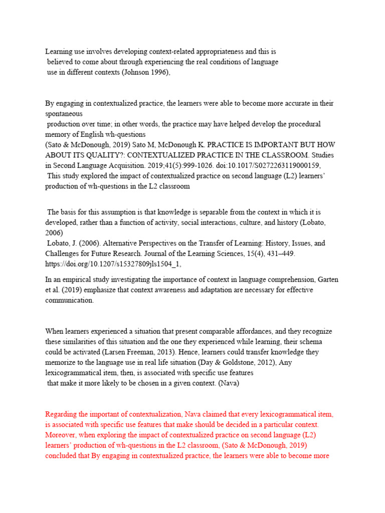 Form, Meaning, Use Analysis | PDF | Second Language Acquisition ...