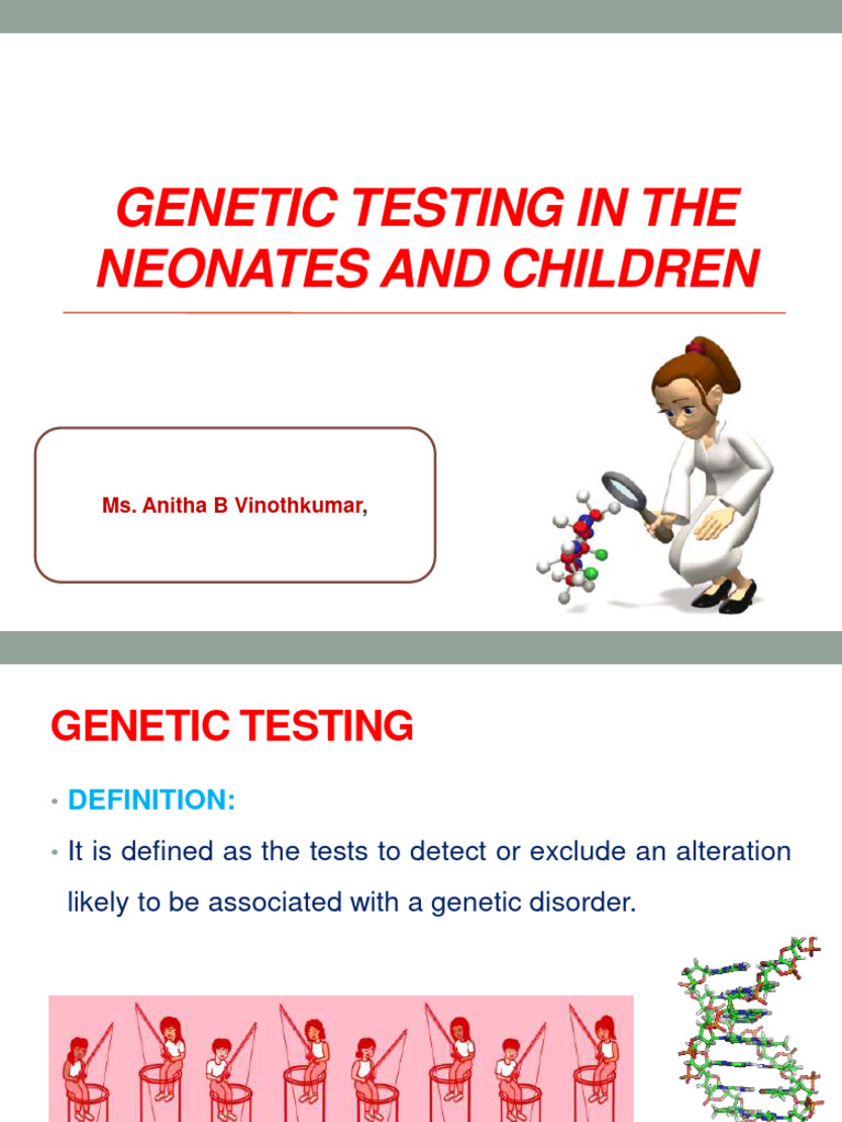 Genetic Testing in Neonates and Children | PDF | Genetic Disorder ...