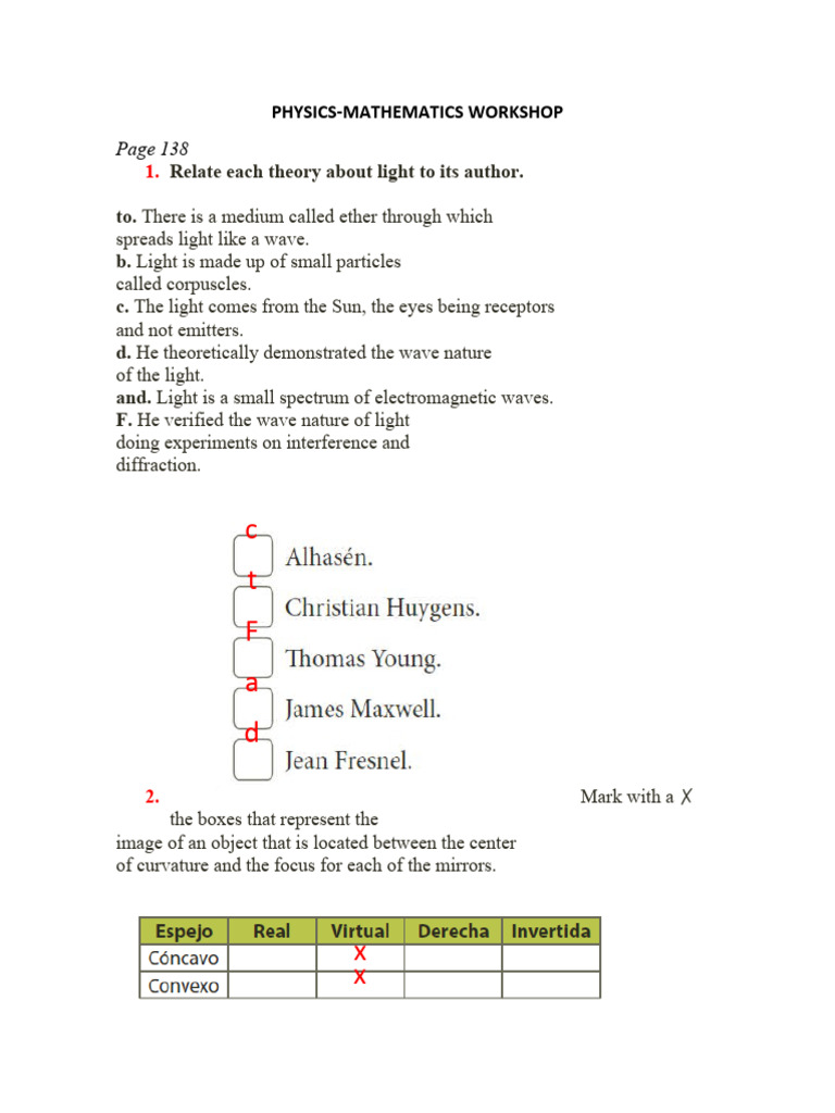 Physics & Optics for Students | PDF | Light | Refraction