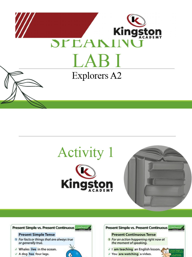 Speaking Lab 1 | PDF