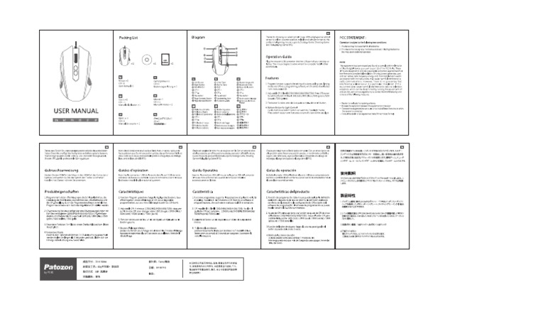 Axel Mouse Manual p1 | PDF