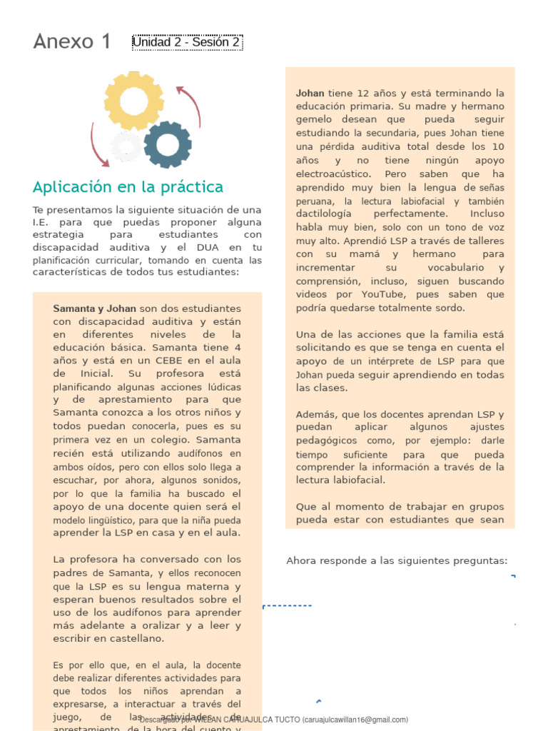 Aplicacion Practica U2 s2 | PDF | Aprendizaje | Plan de estudios