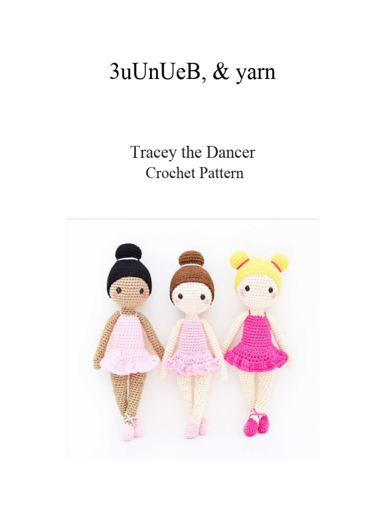 By - Tracey The Dancer - Crochet Pattern PDF | PDF | Crochet | Knitting