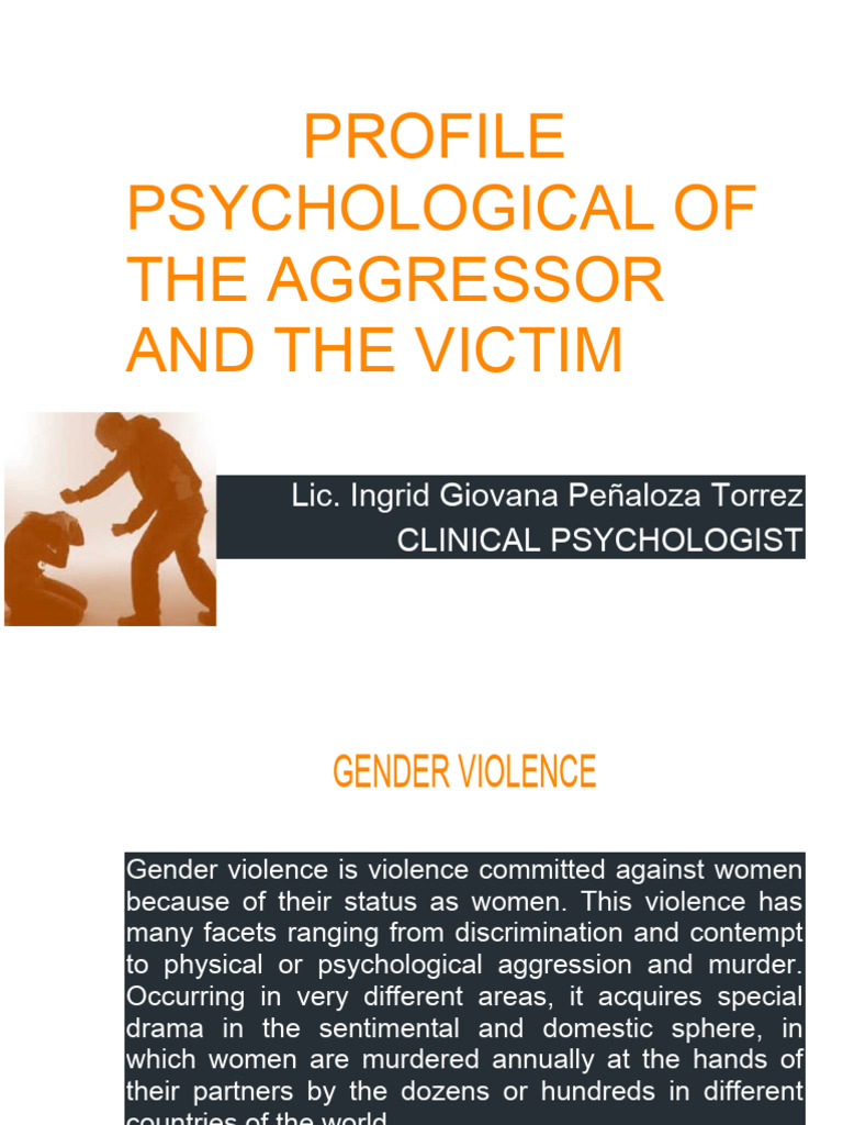 Psychological Profile of The Aggressor and The Victim | PDF ...