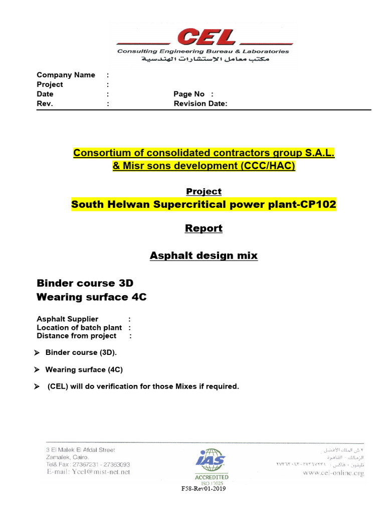 1-Asphalt Design Mix (Binder+Wearing) and Material Approved F | PDF ...