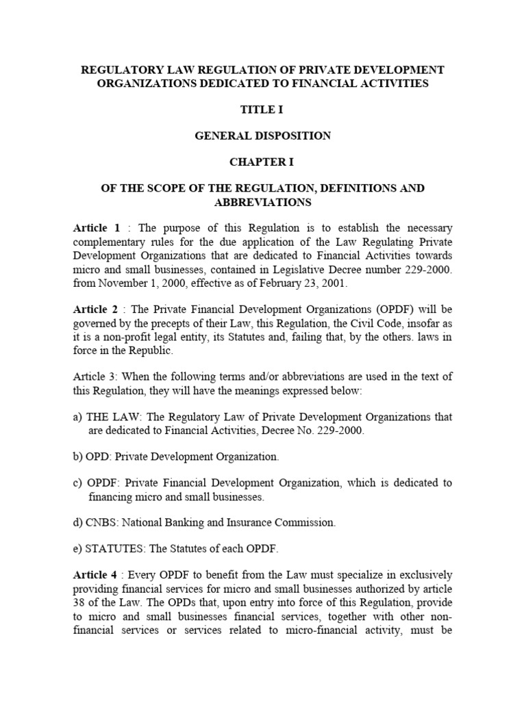 Regulations of The Regulatory Law (Opdf) | Download Free PDF | Audit ...