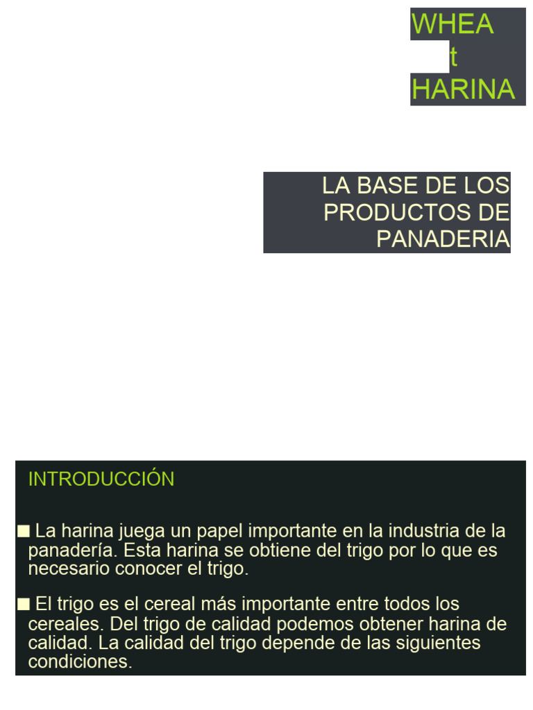 Proceso de Harina de Trigo para Niños | PDF | Trigo | Panes