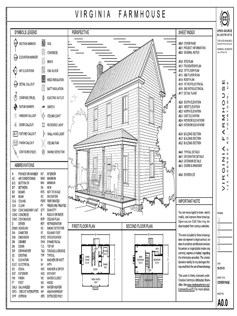 Farmhouse CAD Set | PDF