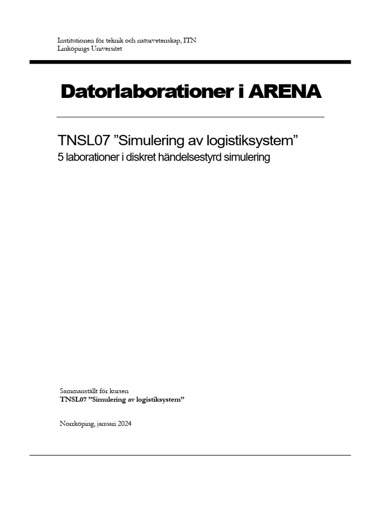 Arena Labbar TNSL07 vt2024 | PDF
