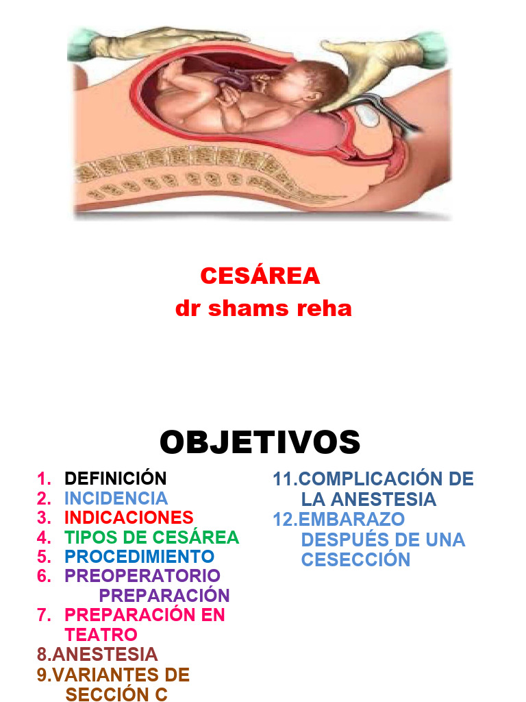 Seccion de Cesárea | PDF | Parto | Seccion de cesárea