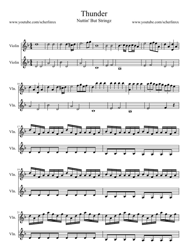 Thunder Score | PDF | Home & Garden