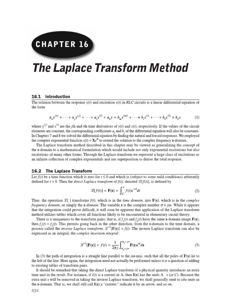 Laplace Transform | PDF