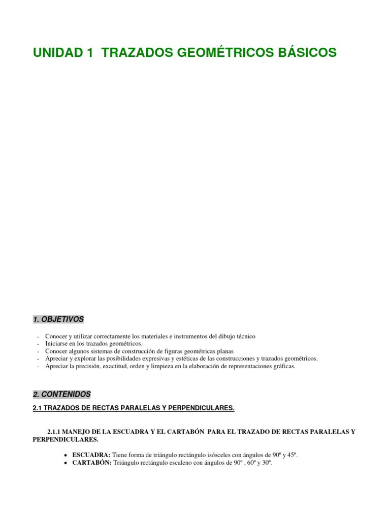 Trazados Geométricos Básicos en Dibujo Técnico | PDF | Triángulo ...