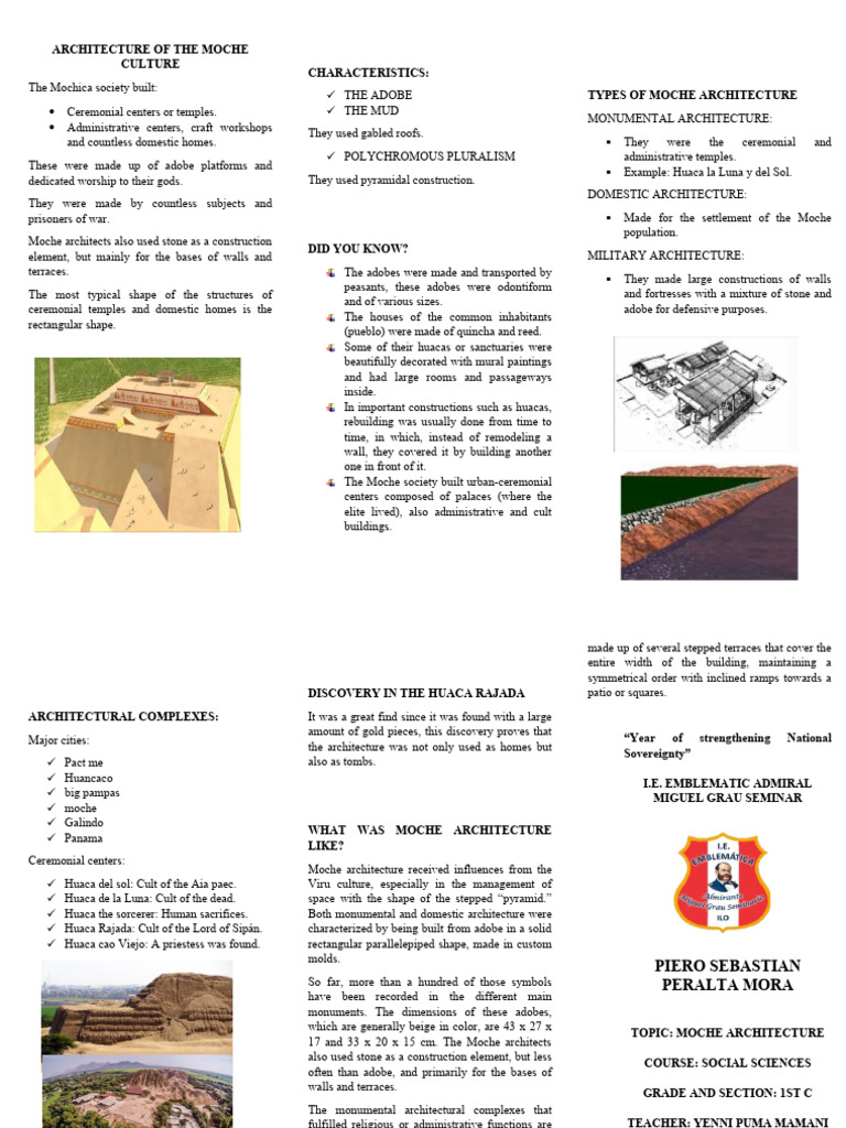 Moche Architecture: Structures & Styles | PDF