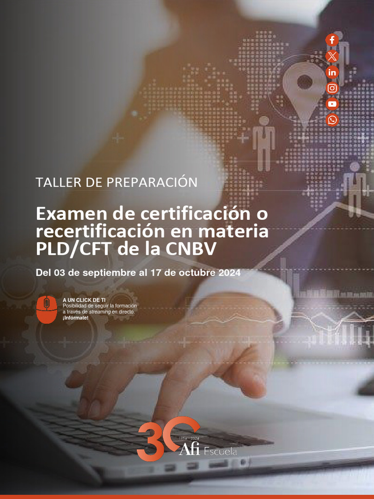 Taller de Preparación para El Examen de Certificación o Recertificación en Materia de PLD - CFT ...