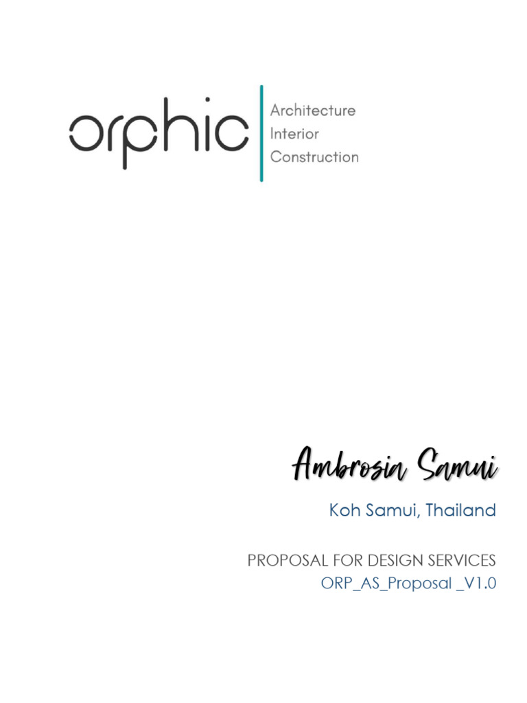 ORP AS Proposal V1.0 | PDF | Architect