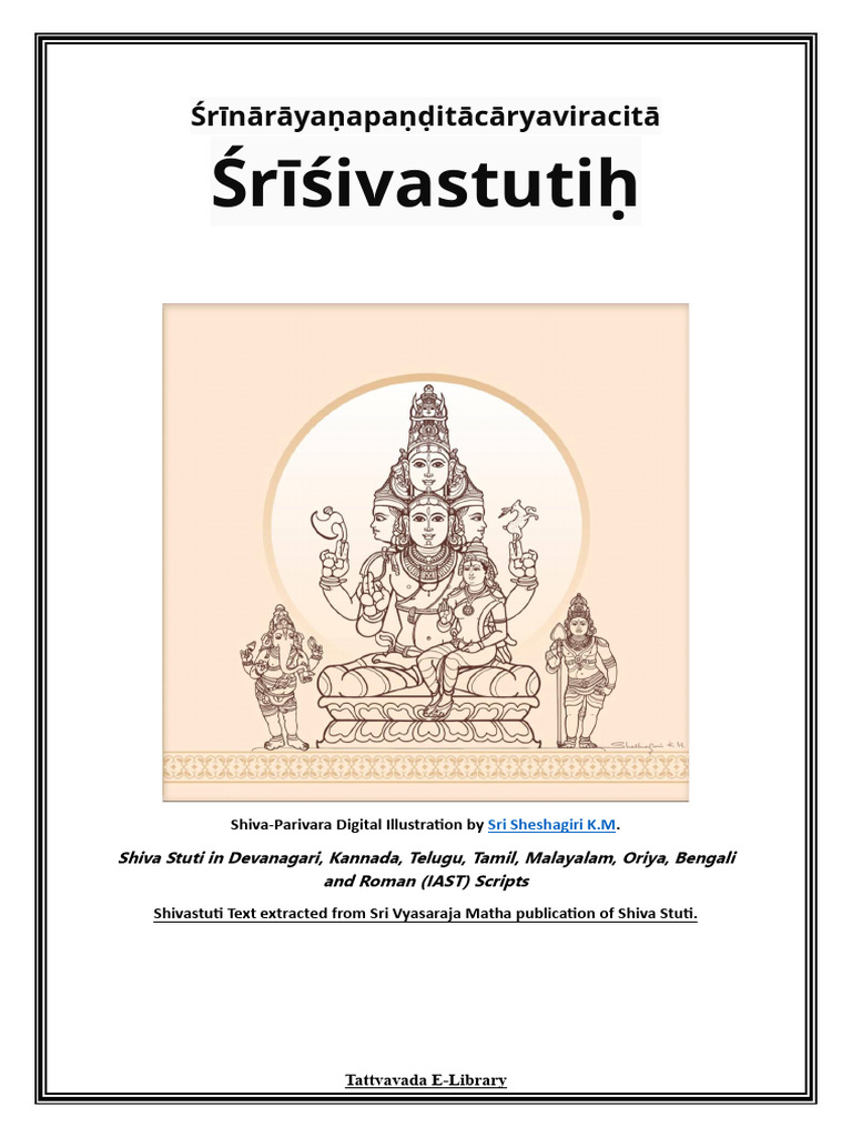 Shiva-Stuti Npa | PDF