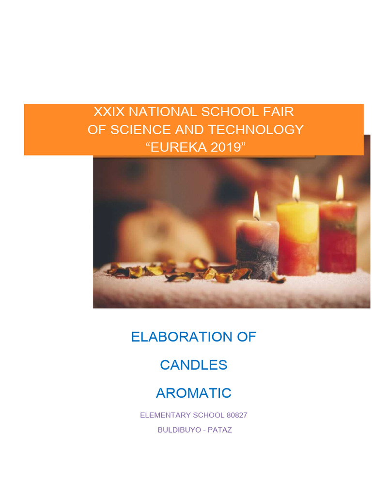 Aromatic Candle Making Project Pdf Pdf Wax Candle