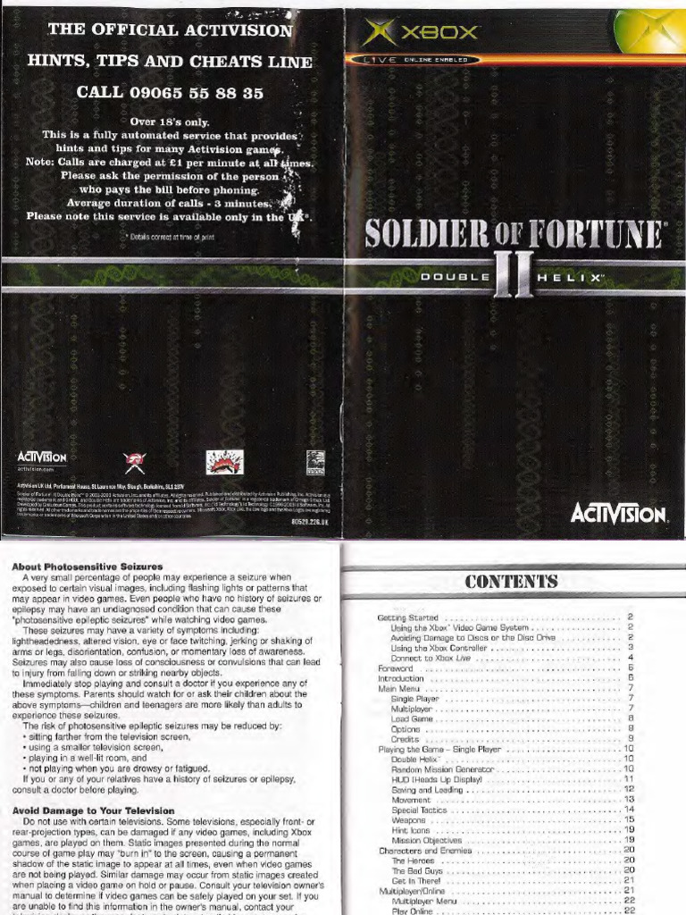 Soldier of Fortune II - Double Helix | PDF