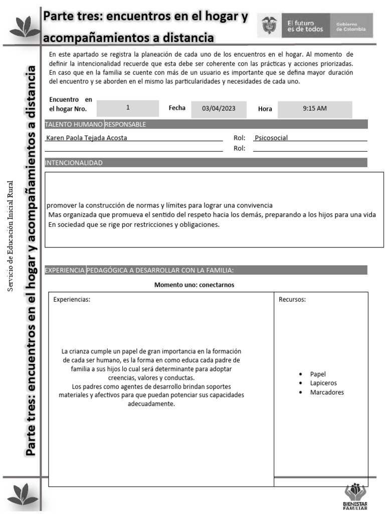 Encuentro Abril Yasmin Jimenez Mis Bendiciones | PDF | Educación de la primera infancia ...