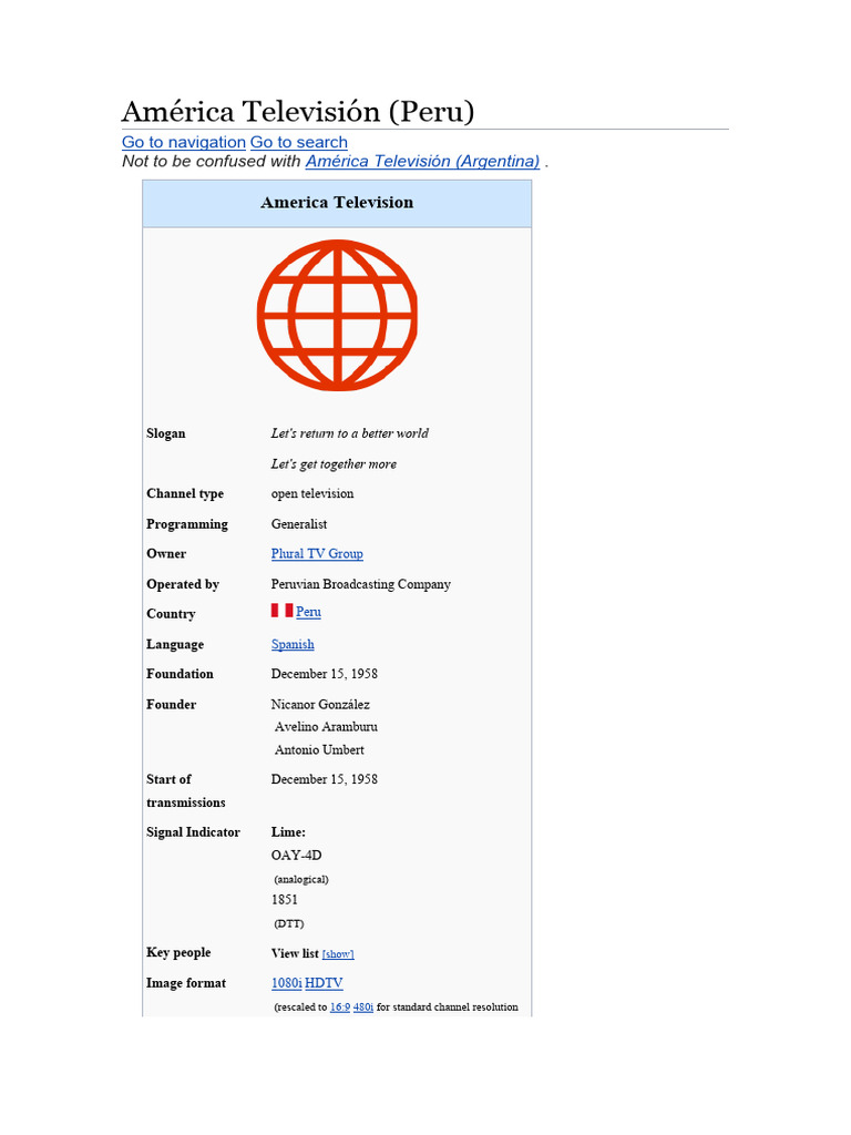 America Television History | PDF | High Definition Television | Television