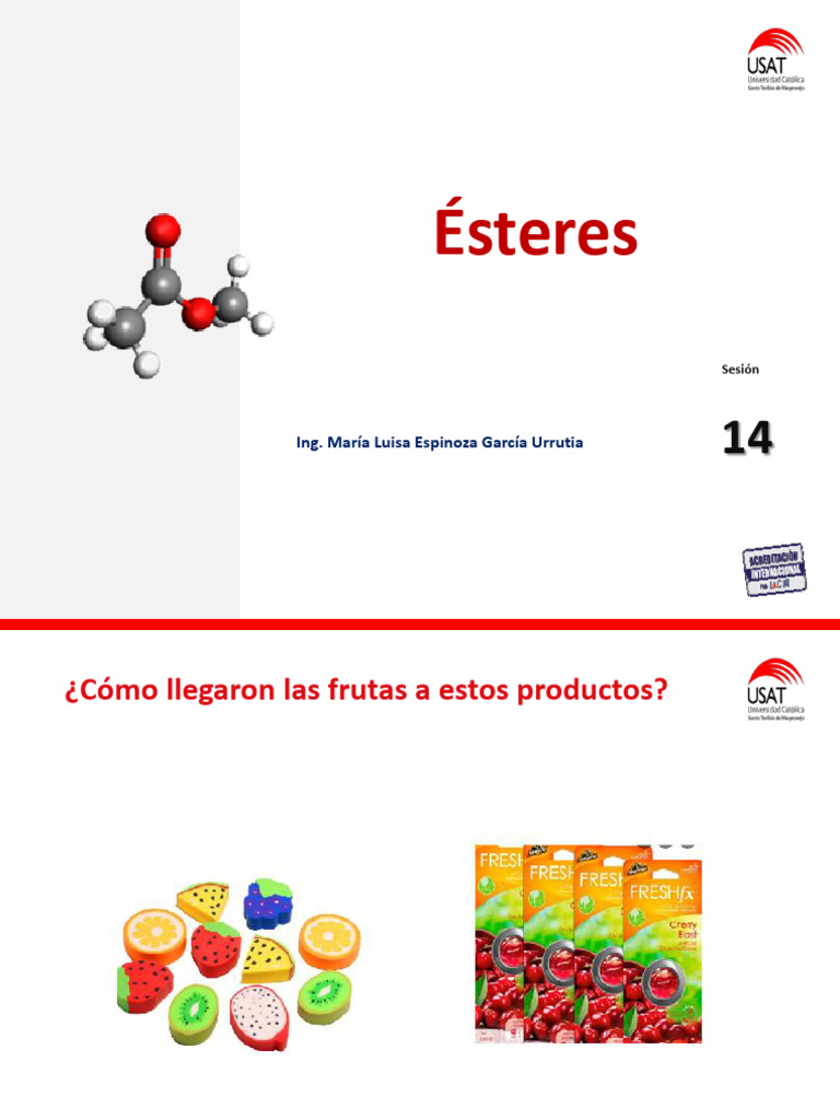 Introducción a los Ésteres | PDF | Ester | Hidrólisis