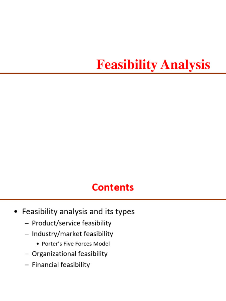 Lec-9 Feasibility Analysis | PDF | Feasibility Study | Market (Economics)